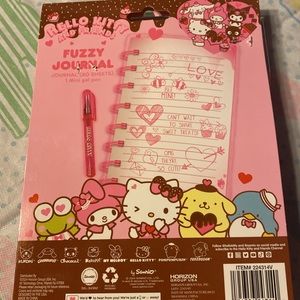 Sanrio | Accessories | Hello Kitty Fuzzy Journal | Poshmark